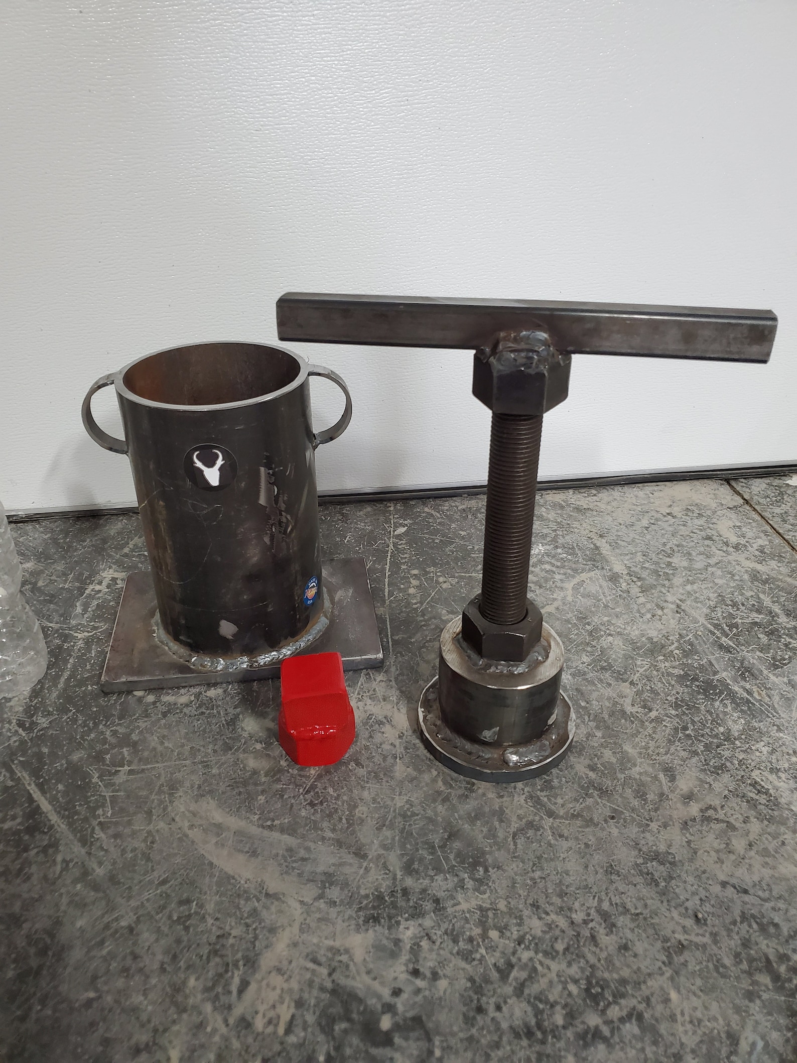 ROCK CRUSHER (extra Large Size) FRIT Maker Glass Breaker Ore Crusher ...