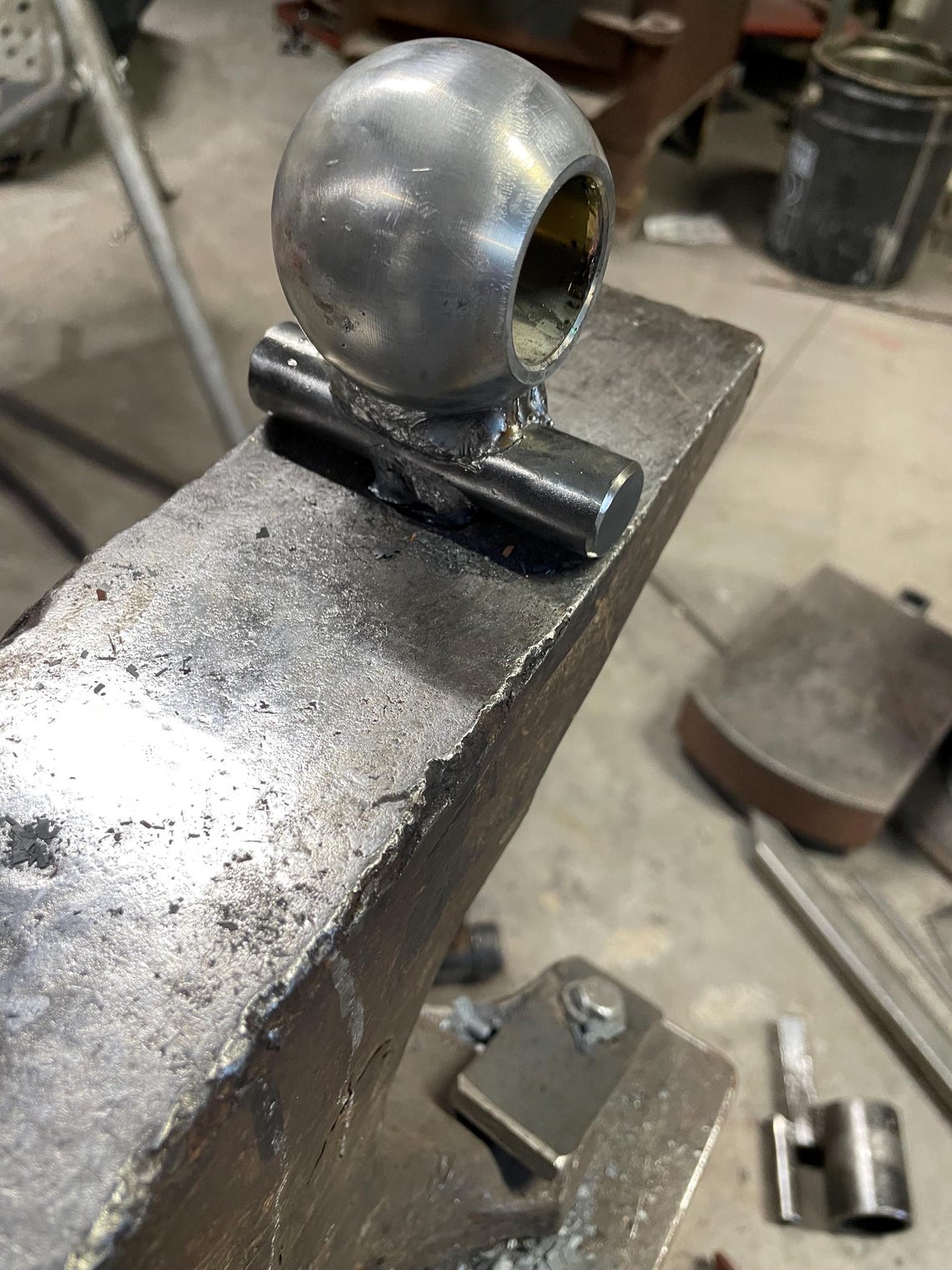 Blacksmith Rounding Hardy Forming Anvil Tool Ball Turning Bending Forge ...