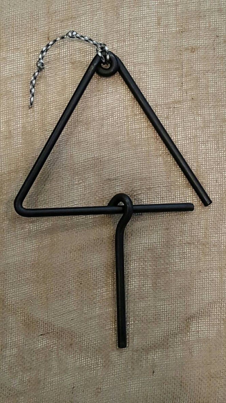 Triangle Dinner Bell Blacksmith Western Chuck Wagon Bell Farm - Etsy