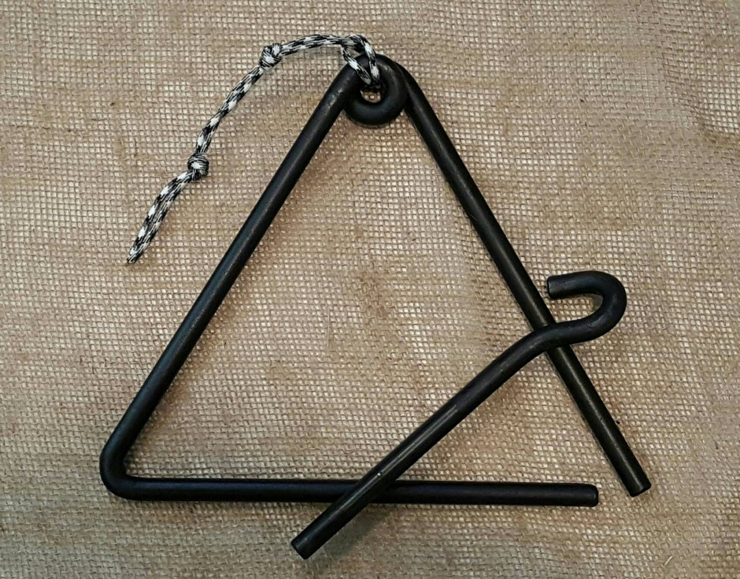 Triangle Dinner Bell Blacksmith Western Chuck Wagon Bell Farm Cowboy ...