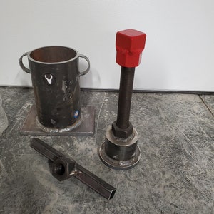 ROCK CRUSHER (extra Large Size) FRIT Maker Glass Breaker Ore Crusher ...
