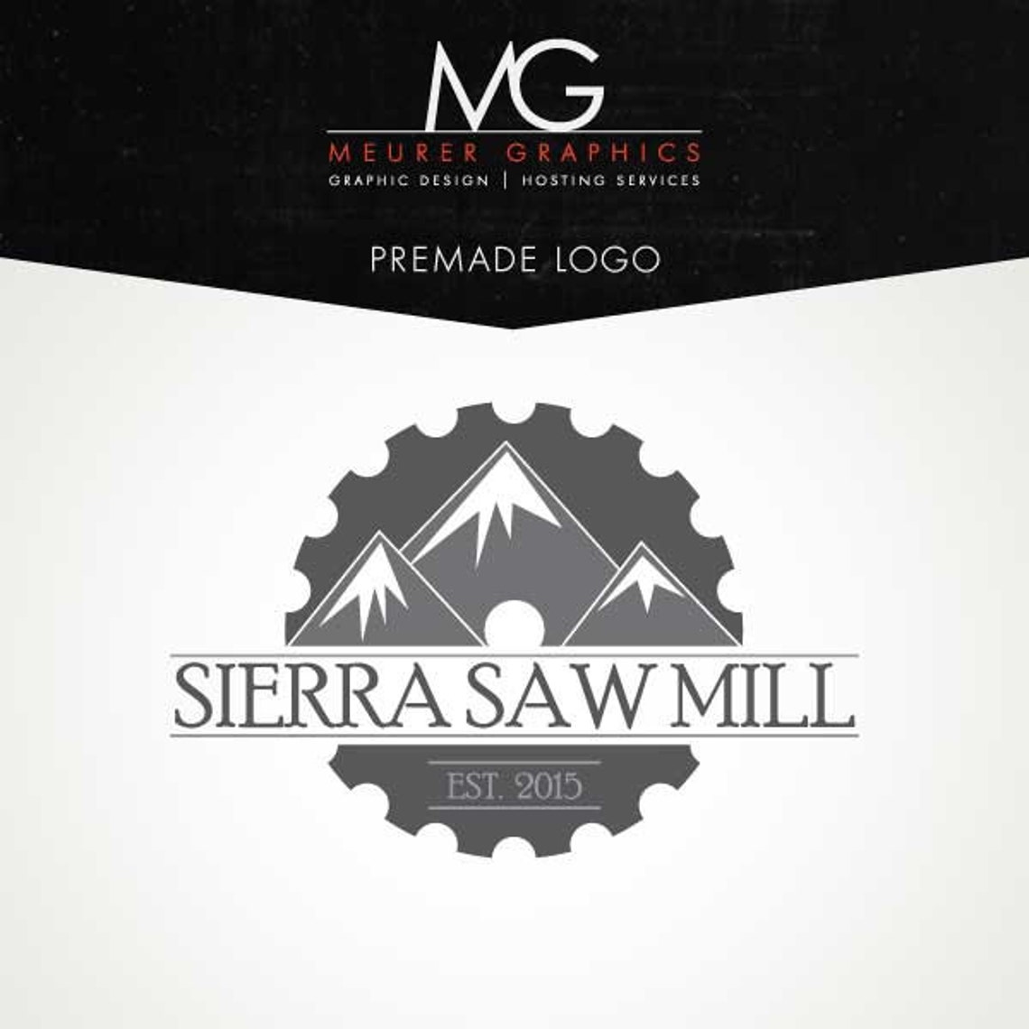 Premade Saw Mill Logo - Etsy