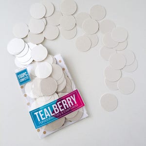 150 Piece Circle Confetti in Pearl - 1" Circles - Pearl Confetti ...