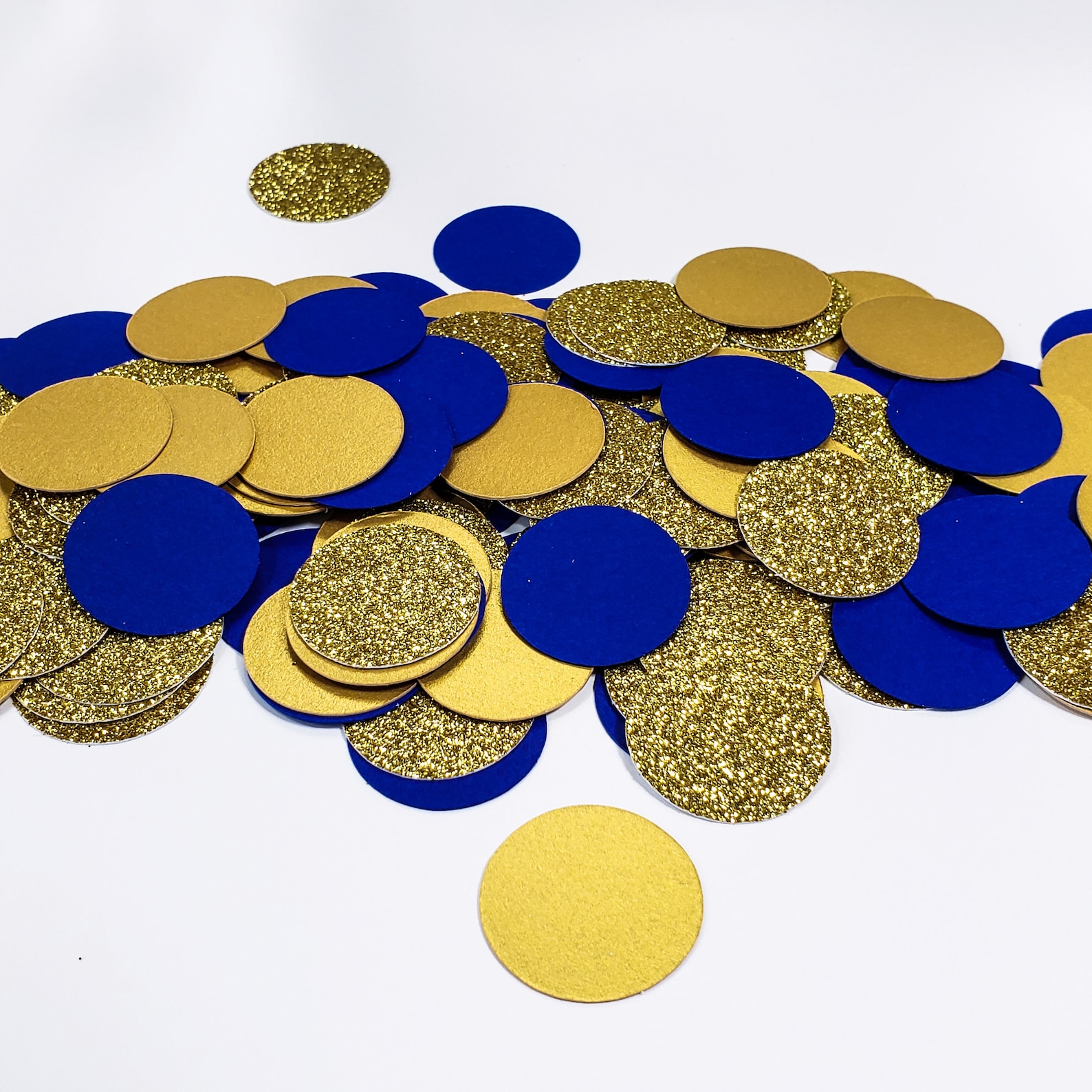 Royal Blue Gold & Gold Glitter Confetti 150 Piece | Etsy