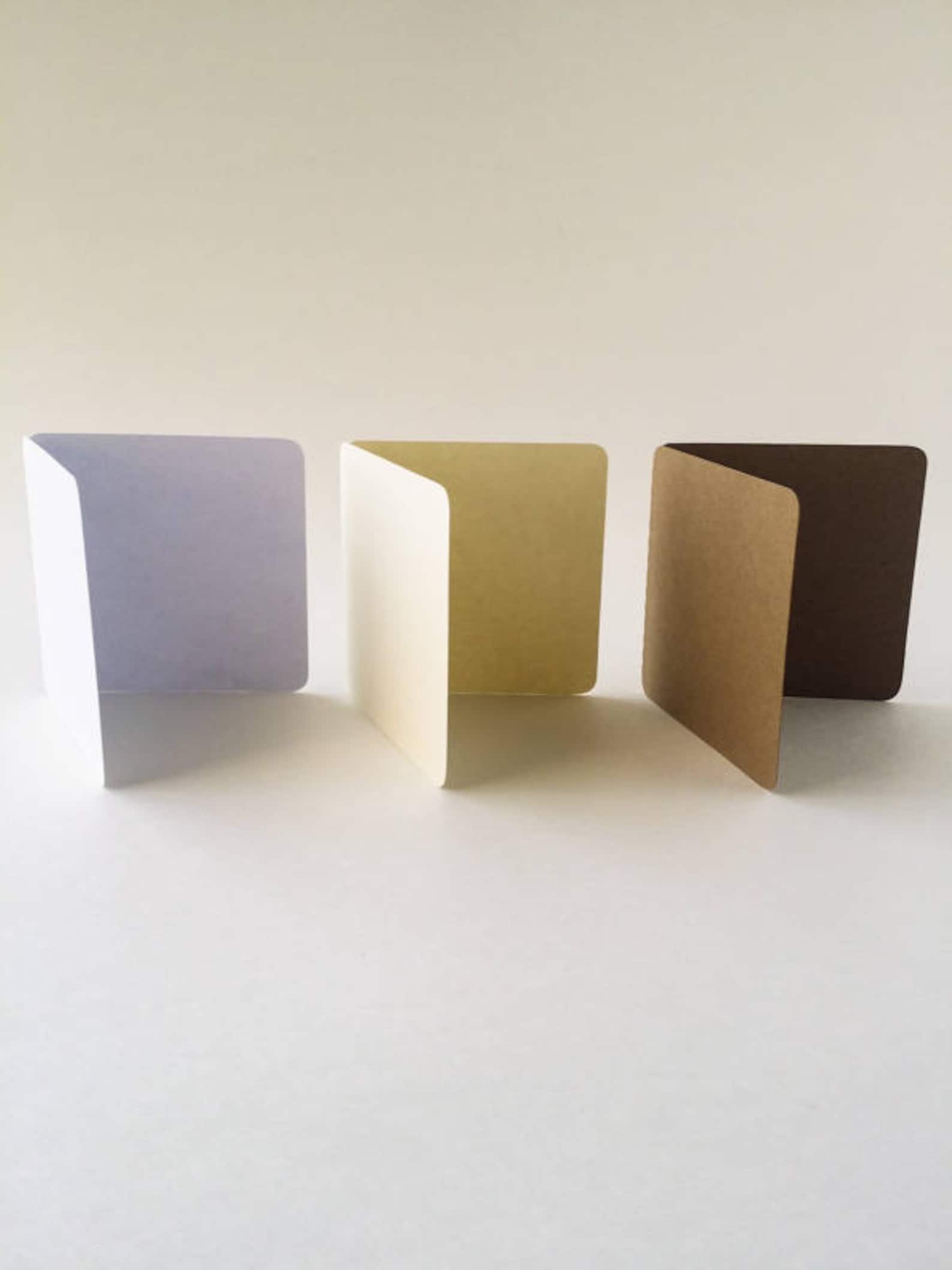 3 X 3 Mini Note Cards Set of 12 Blank Folded - Etsy