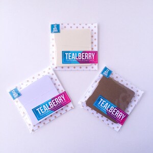 3" X 3" Mini Note Cards - Set of 12 - Blank Folded Note Cards- White ...