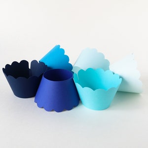 Set of 12 | Pale Blue Cupcake Wrappers | Standard Sized | Ready to Ship ...