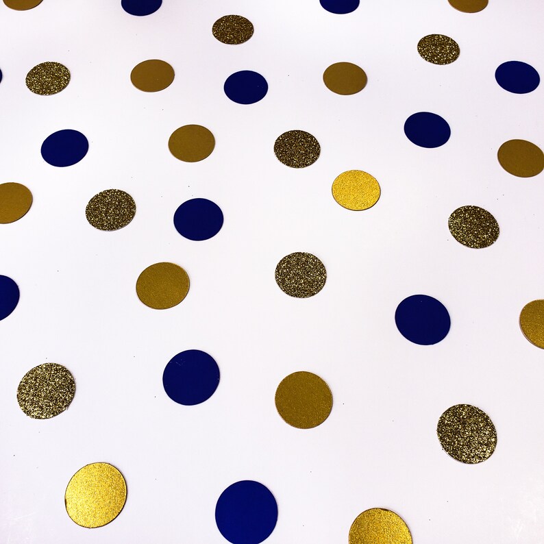 Royal Blue Gold & Gold Glitter Confetti 150 Piece | Etsy