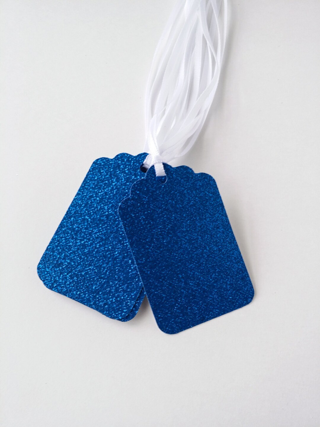 Royal Blue Glitter Gift Tags: Baby Shower Favors, Set of 12 - Etsy