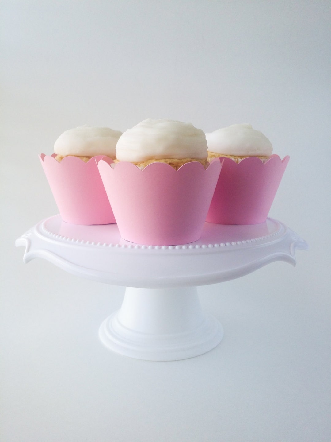 Set of 12 – Pink Cupcake Wrappers – Standard Sized - Ready to Ship - Etsy