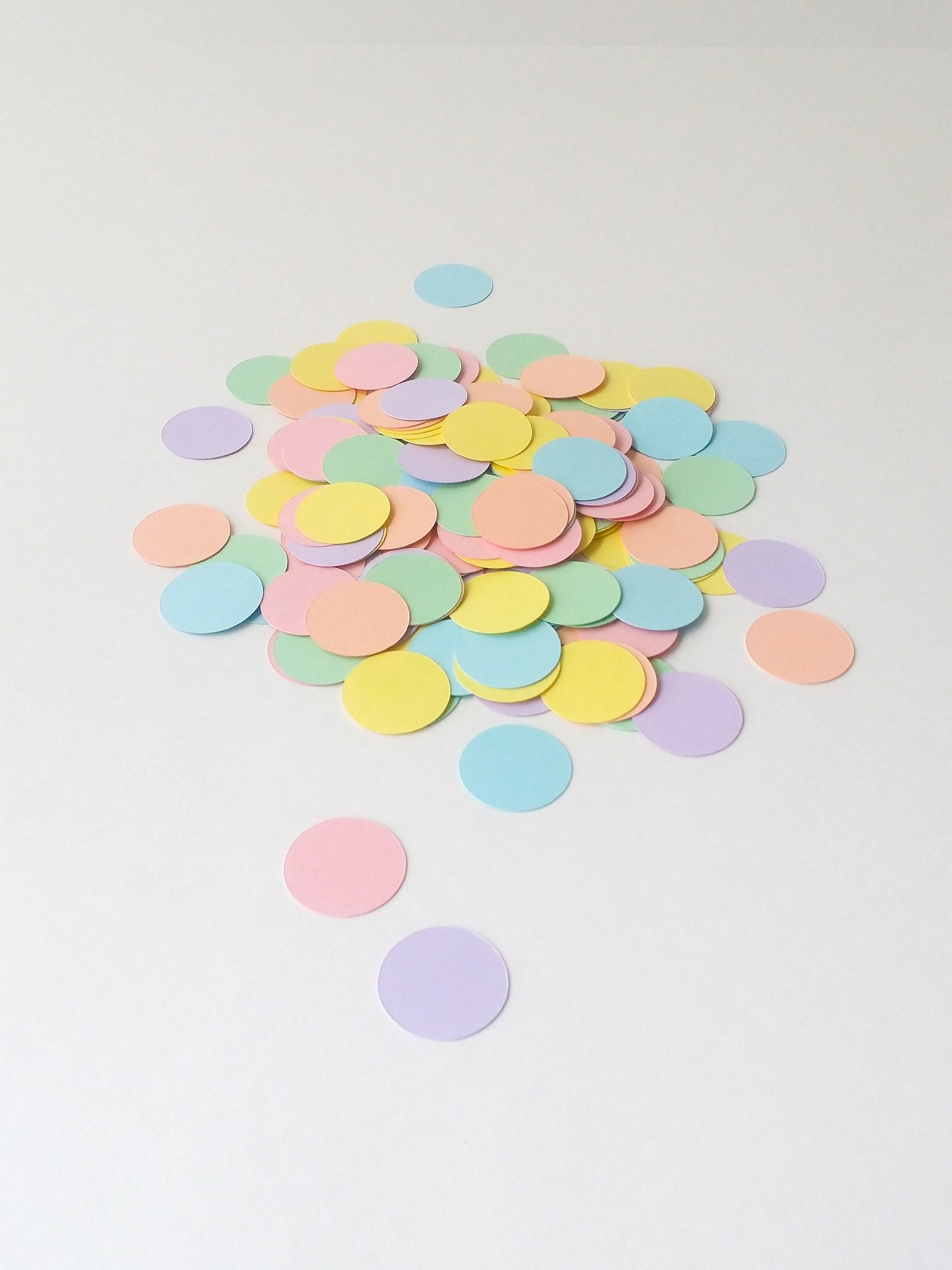 150 1 Pastel Confetti Circles Paper Confetti Pastel - Etsy