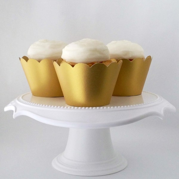 Gold Cupcake Liners - Etsy