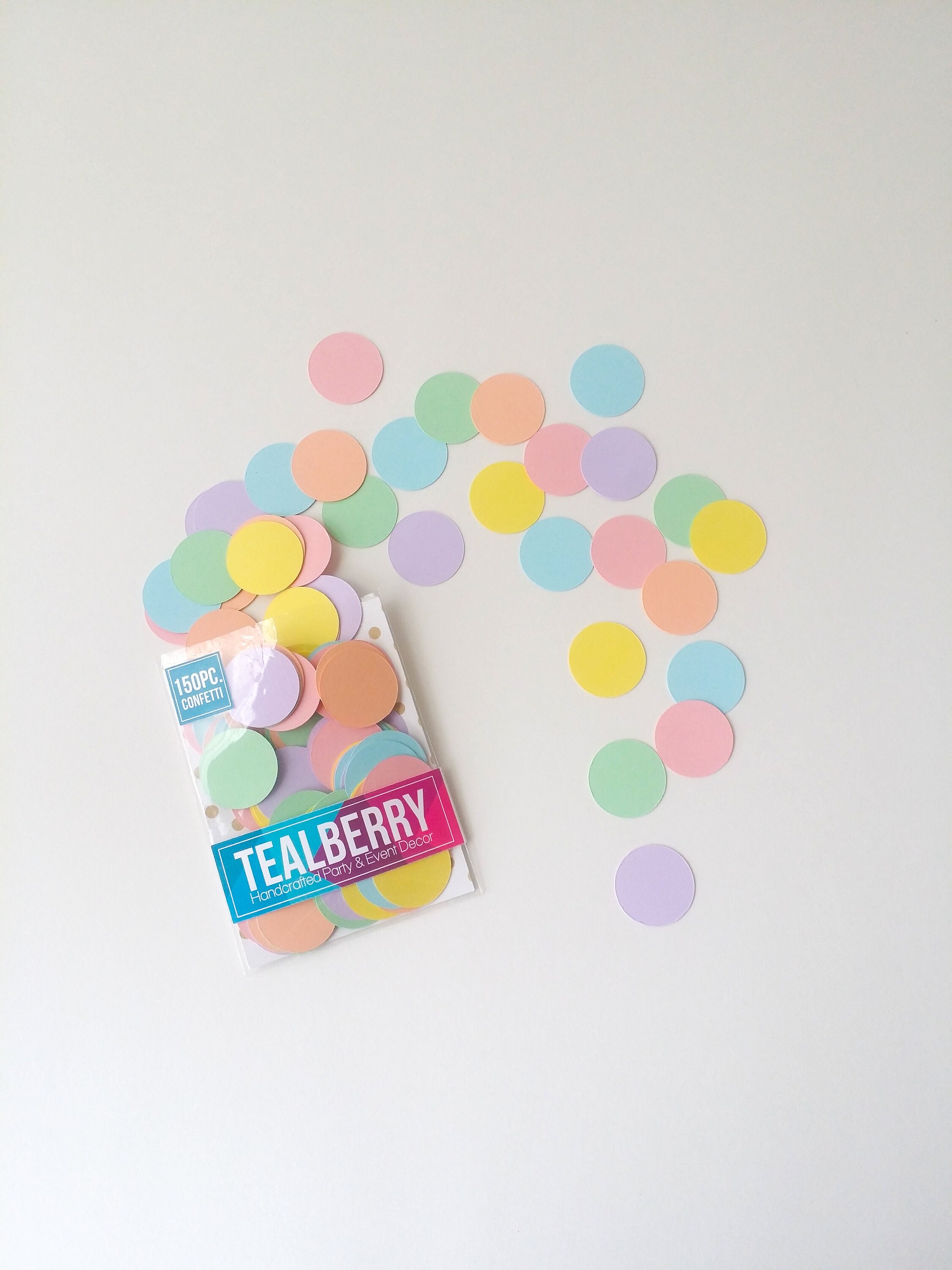 150 1 Pastel Confetti Circles Paper Confetti Pastel - Etsy