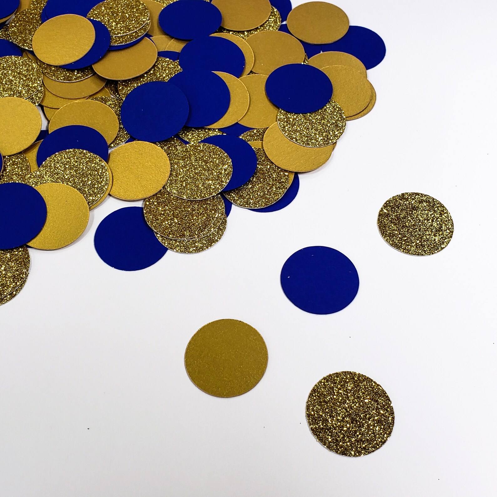 Royal Blue Gold & Gold Glitter Confetti 150 Piece | Etsy