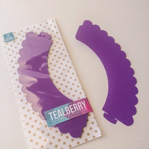 12 Purple Cupcake Wrappers | Standard Sized | Purple, Violet, Purple ...