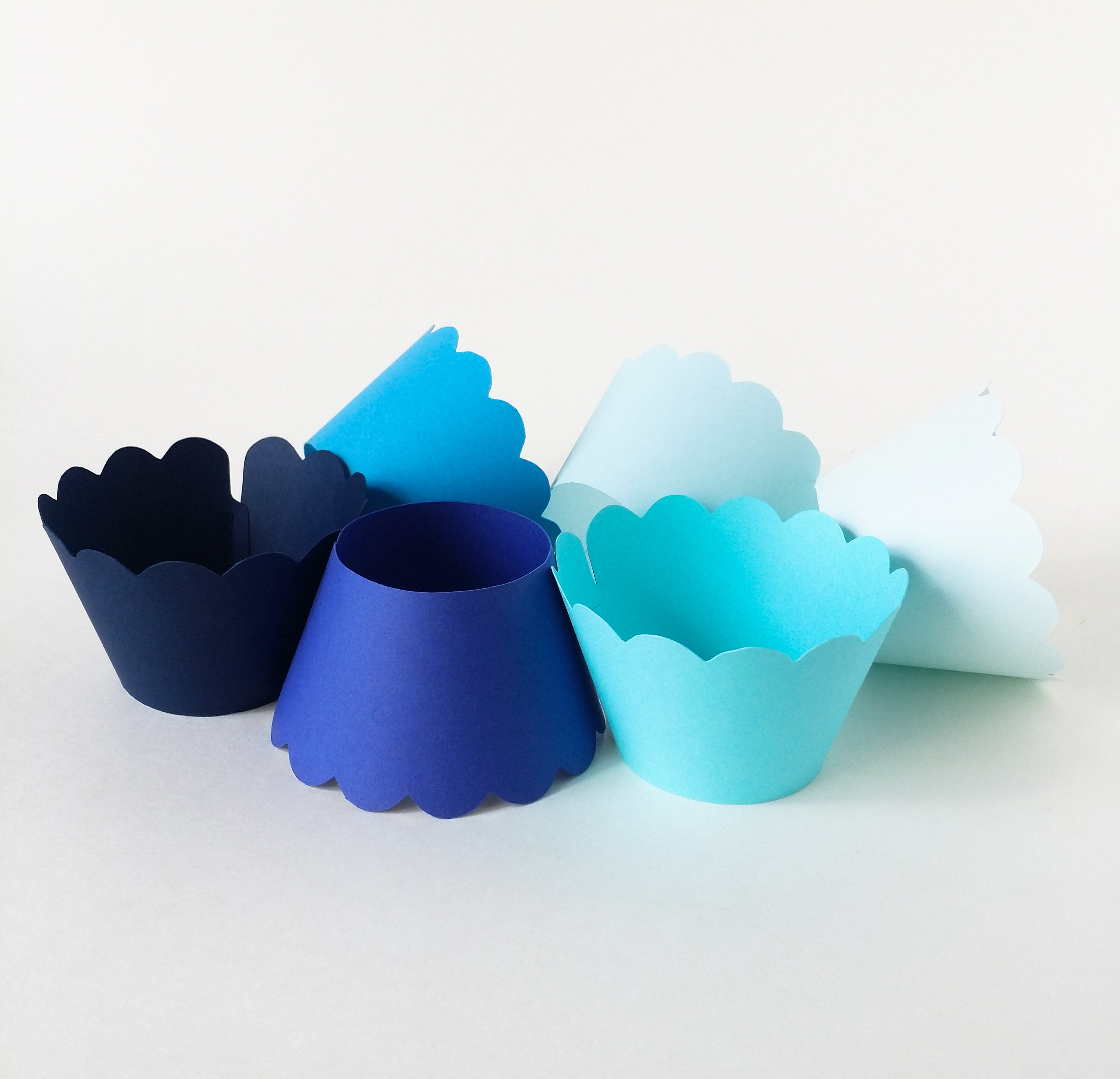 Set of 12 Royal Blue Cupcake Wrappers Standard Sized - Etsy
