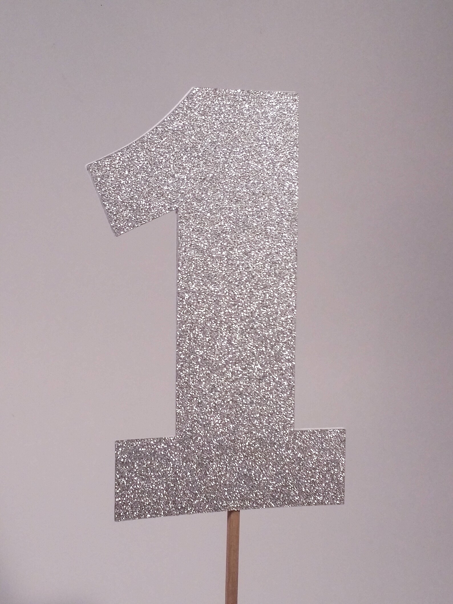 CLEARANCE Glitter Number Cake Topper Gold Glitter or | Etsy