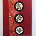 6 Handmade Asian Notecards /sushi Cards/ Japanese Notecards /washi ...