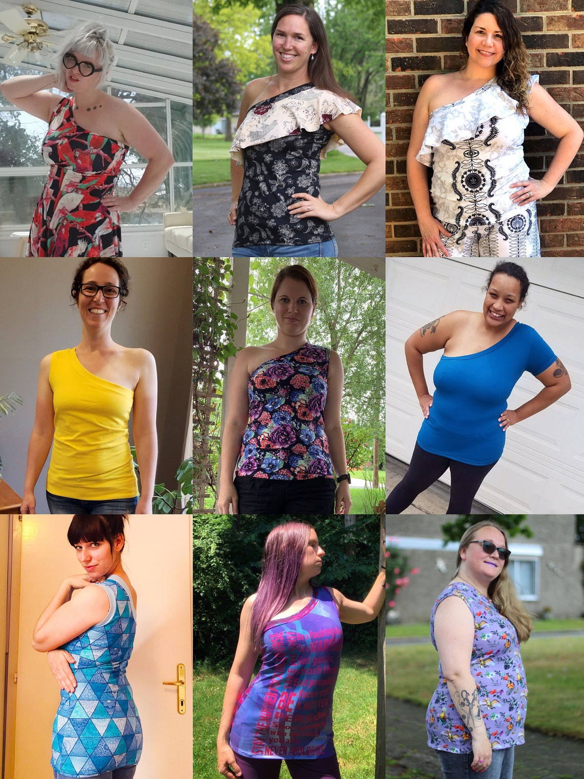 The Edgy Top PDF Sewing Pattern | Etsy