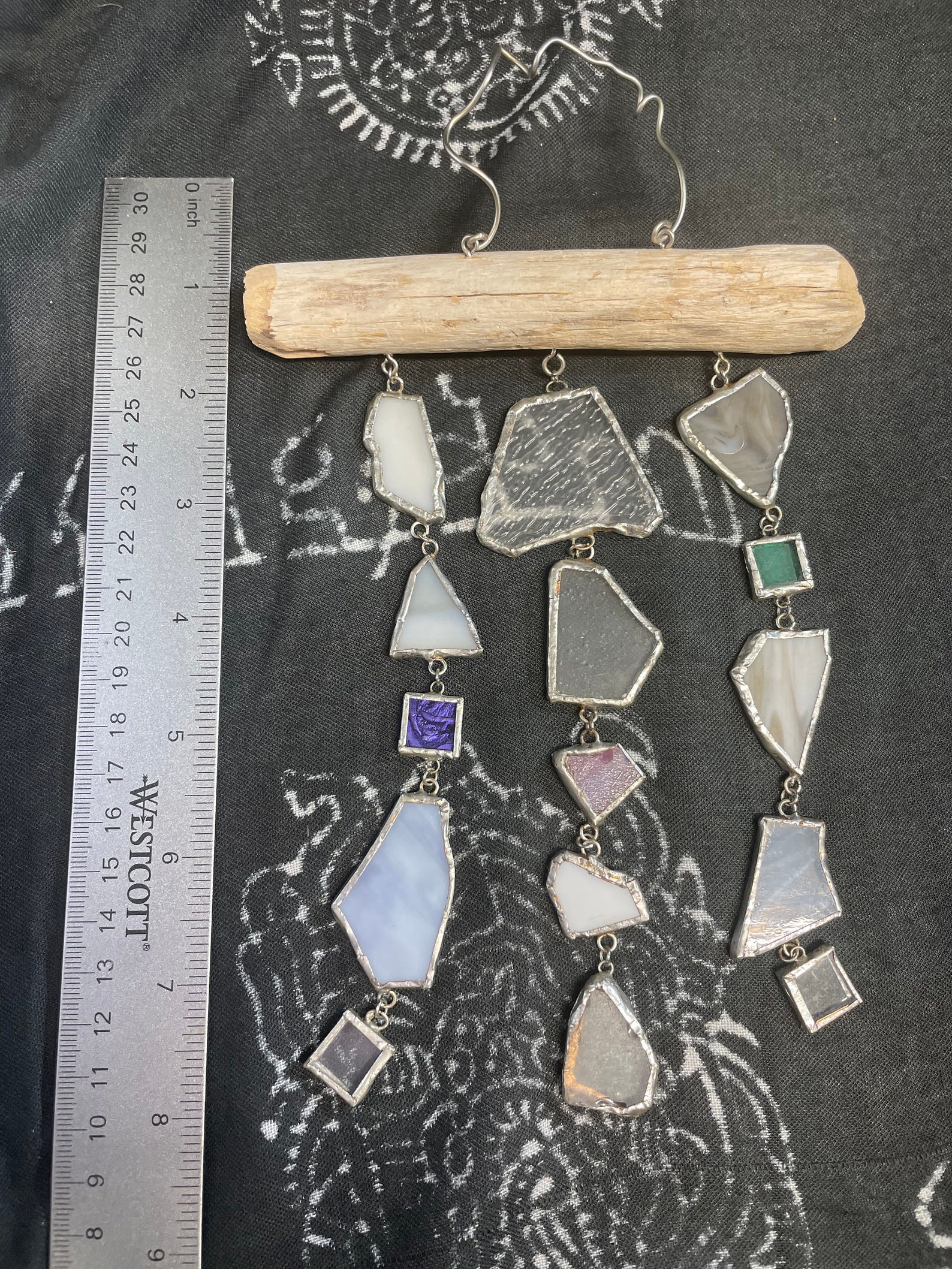 Driftwood Sea Glass Sun Catcher Garden Art 41moons - Etsy