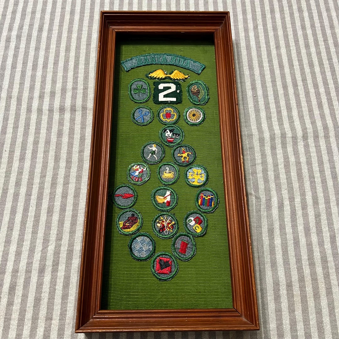 1950s Girl Scout Badges Display Santa Rita Troop Number 2 - Etsy