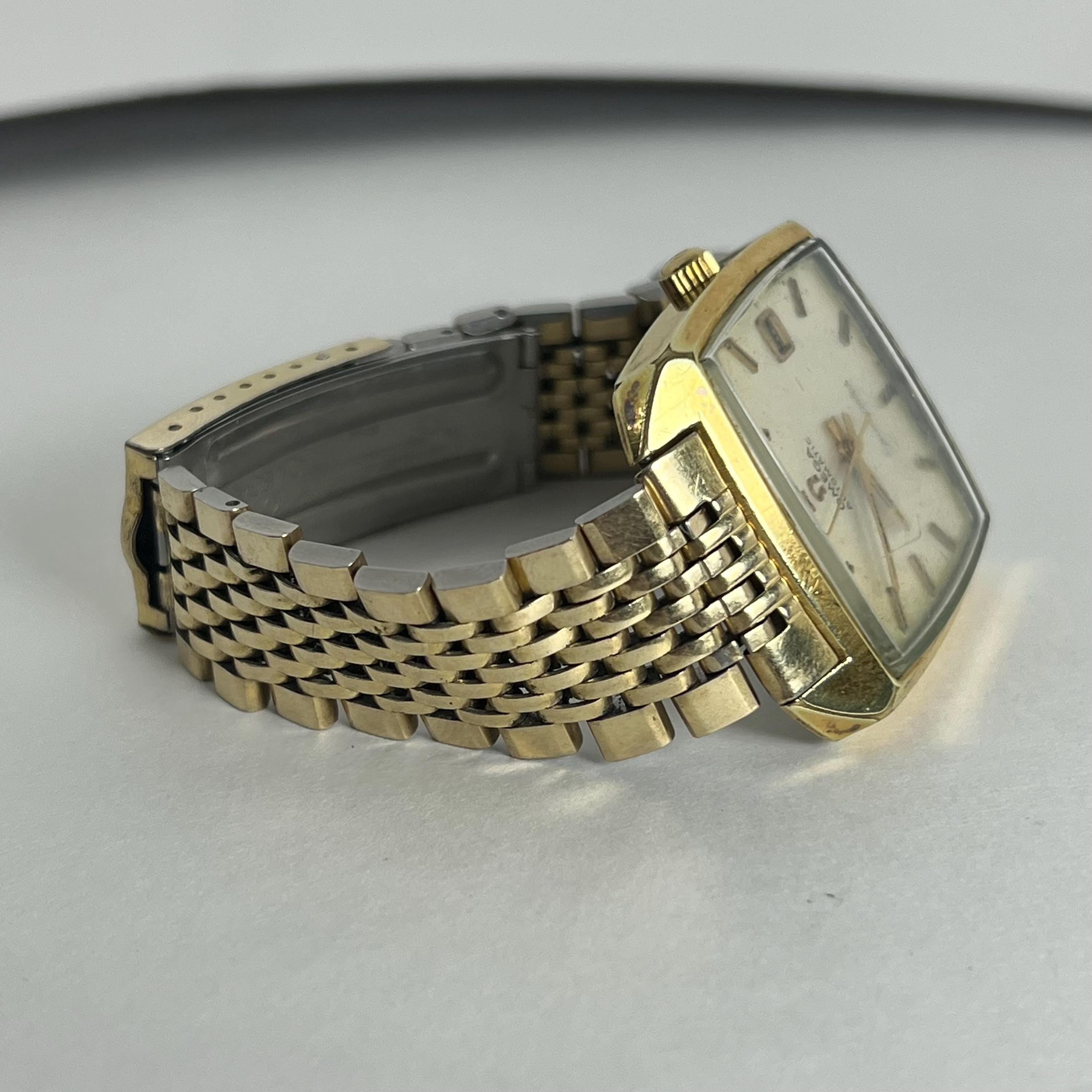 Vintage Omega Seamaster Square Face Automatic Watch Original Bracelet ...