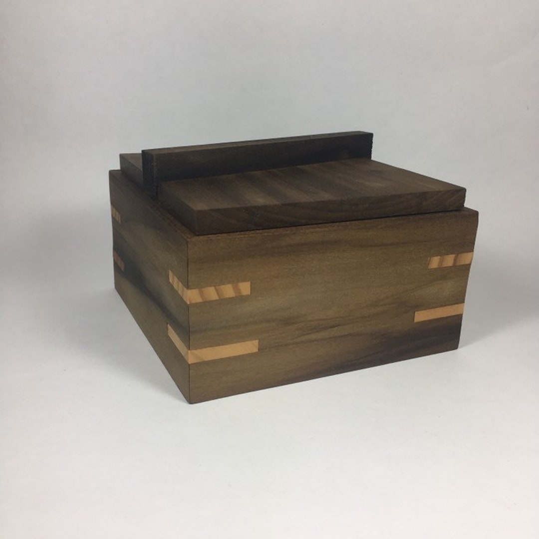 Small Wooden Box Modern Minimalist Made From Scrap Popular - Etsy