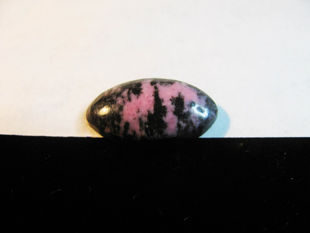 Rhodonite Cabochon Canadian Gemstone Marquise Oval 1.6 - Etsy UK