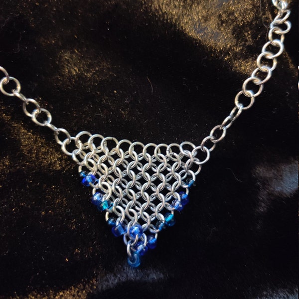 Chain Mail Pendant - Etsy