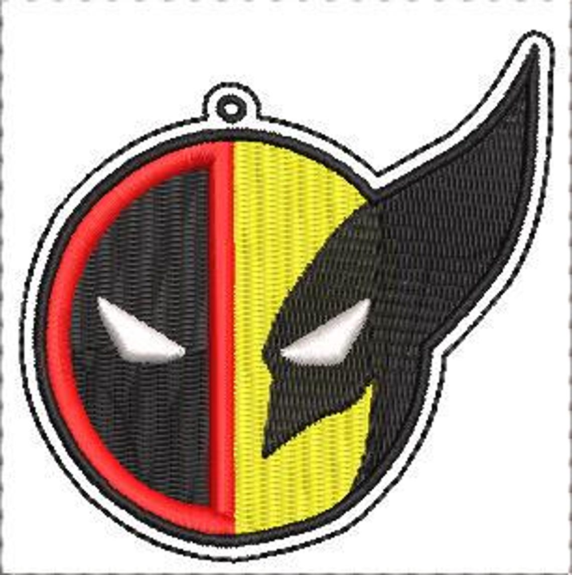 COMBO Deadpool Wolverine Patch & Keychain Embroidery Files Pes,jef,dst ...