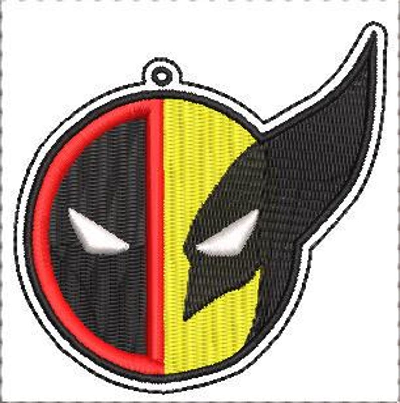 COMBO Deadpool Wolverine Patch & Keychain Embroidery Files Pes,jef,dst - Etsy