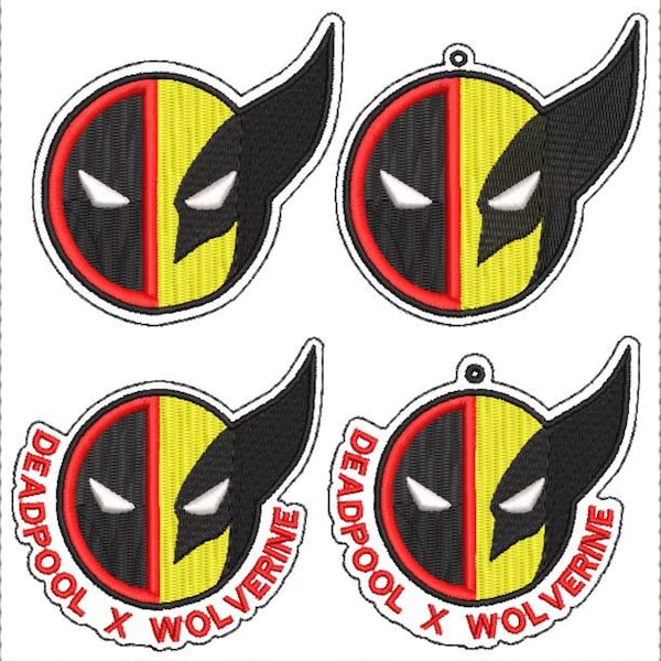 Deadpool and Wolverine Embroidery Design - Etsy