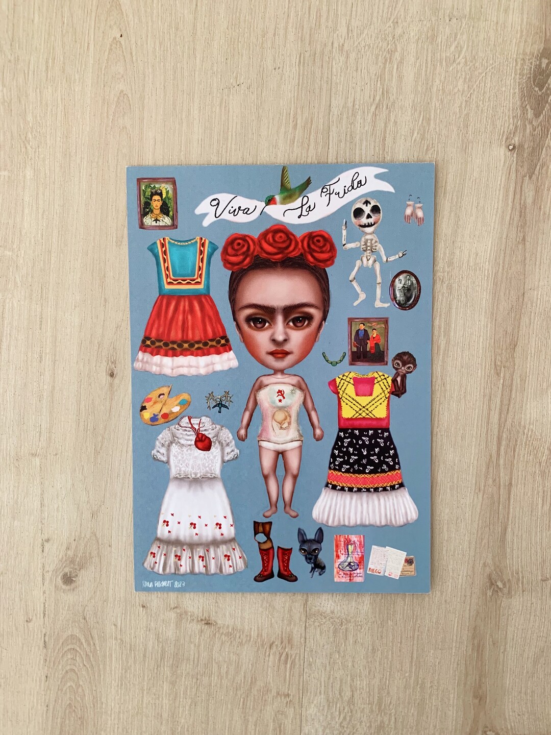 Frida Paper Doll - Etsy