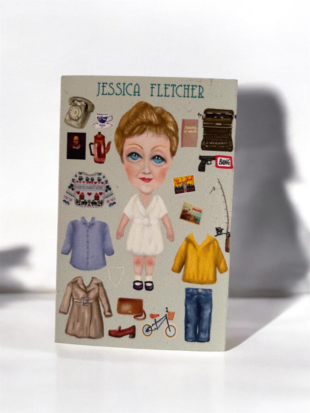 Jessica Fletcher Paper Doll Magnet - Etsy