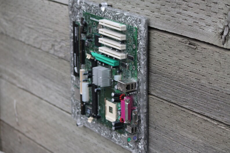 Motherboard Wall Art 12x12 Technology Art Intel | Etsy