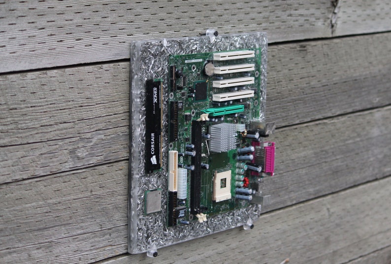 Motherboard Wall Art 12x12 Technology Art Intel | Etsy