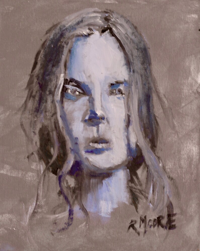 Ruby, Cold Mountain Oil Portrait - Etsy