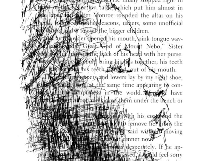 Maya Angelou in an Original Pen and Ink Drawing on a Page of | Etsy