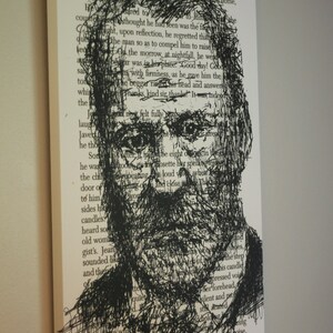 Original Pen and Ink Drawing of Victor Hugo on a Page of "les ...