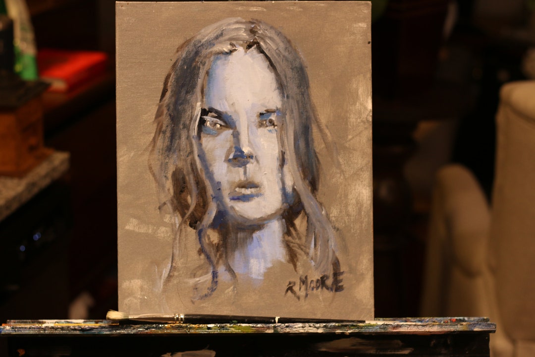 Ruby, Cold Mountain Oil Portrait - Etsy