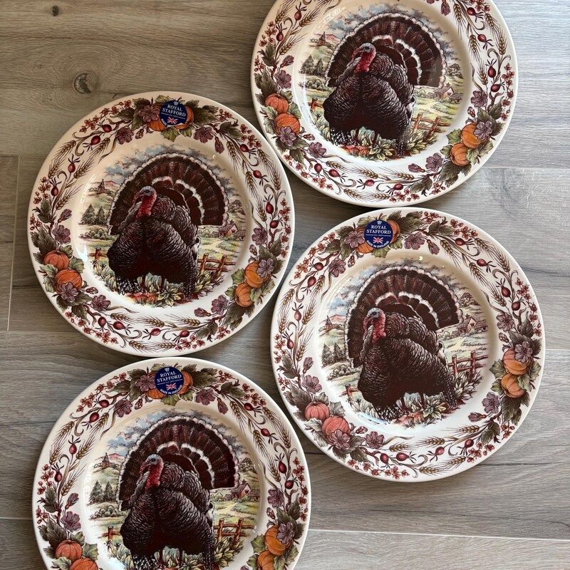 Royal Stafford Turkey Dinner Plates - Etsy