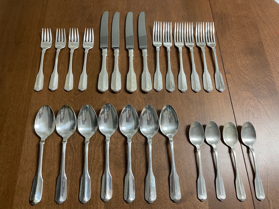 Silver Plated Flatware Set by Community - Etsy