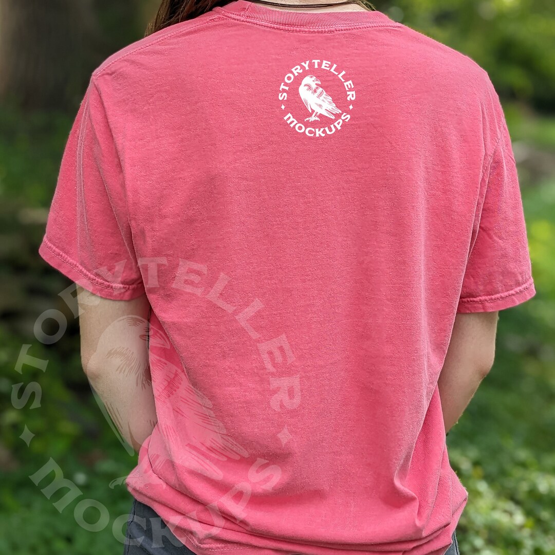 Comfort Colors C1717 Watermelon Mockup | Back of Shirt | Tshirt Mockup ...