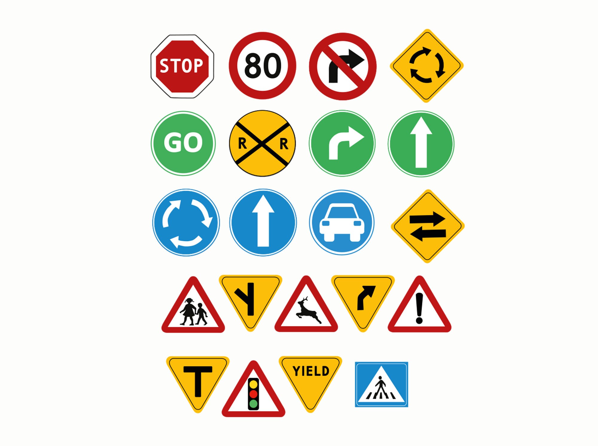 Traffic Signs Party Decoration Race Cars Party Decor Cricut Silhouette ...