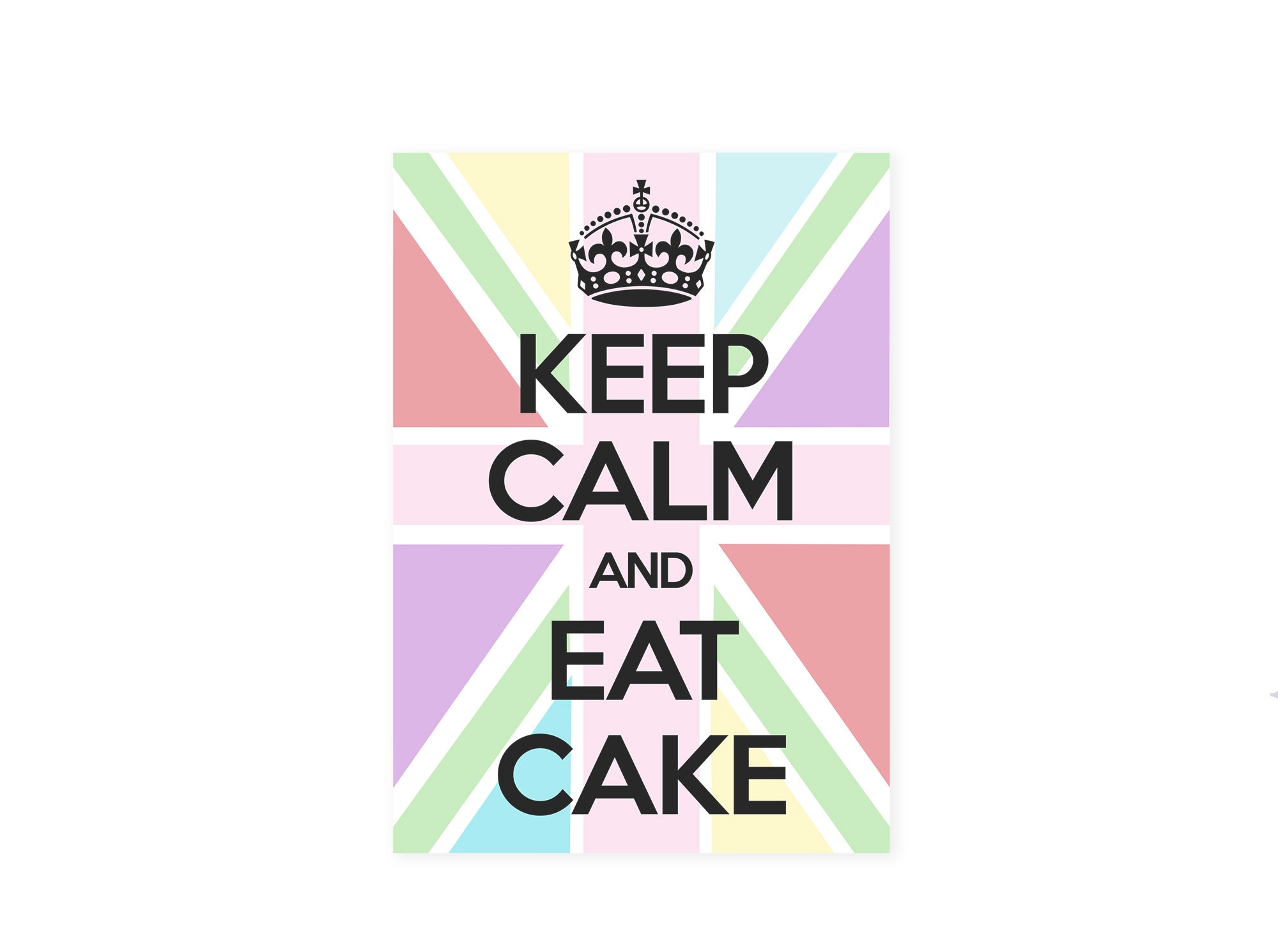 Keep Calm and Eat Cake Poster Party Sign Beautiful London Party Party ...