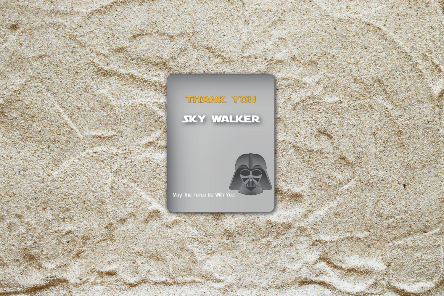 Darth Vader Thank You Card PDF - Direct Download - PDF - Star Wars ...