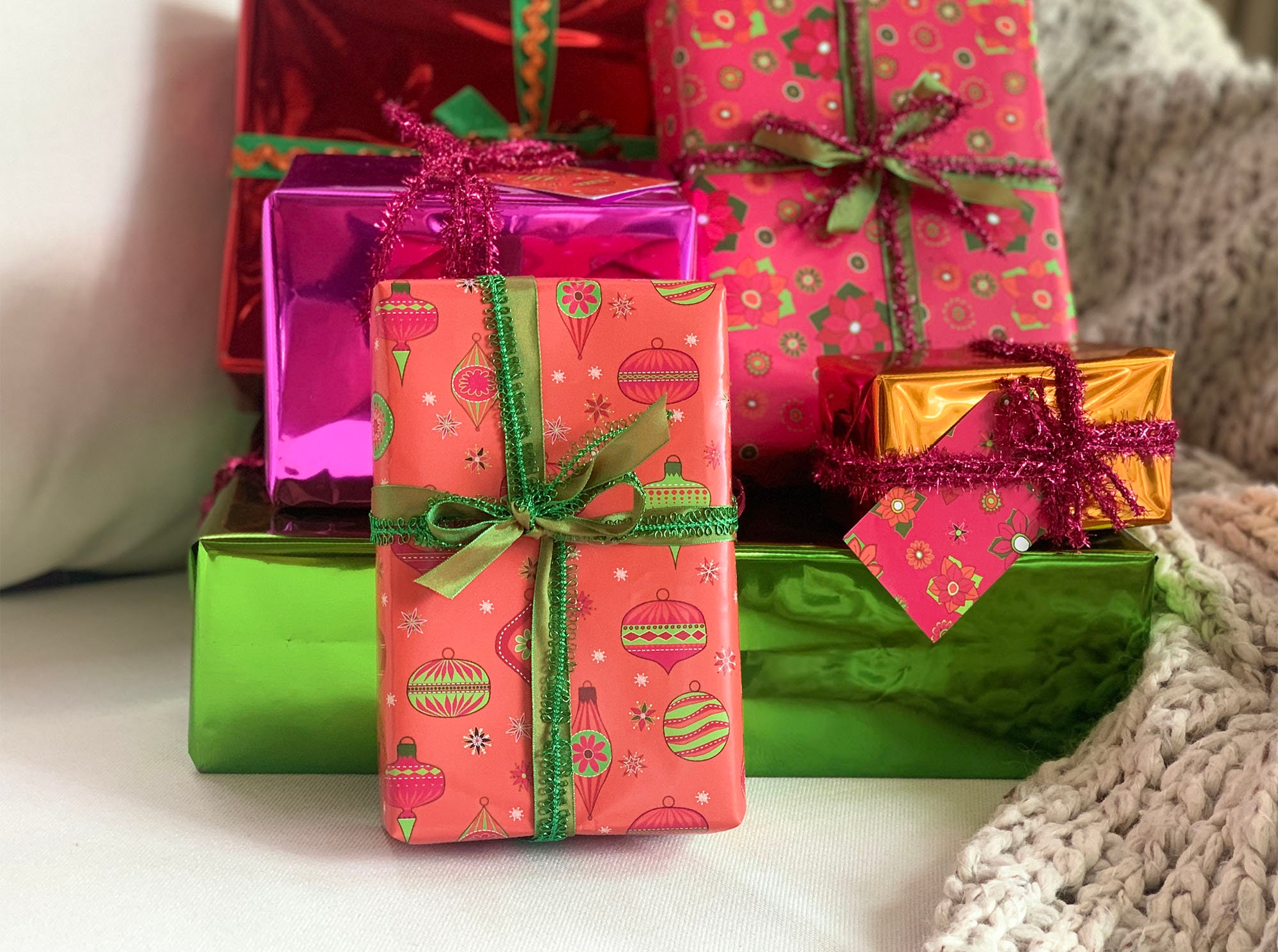 Christmas Digital Gift Wrapping Paper Clipart Christmas - Etsy