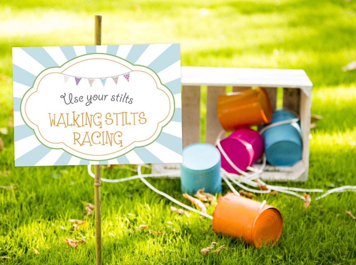 Party Games Set digital Printables Signs for Games: - Etsy