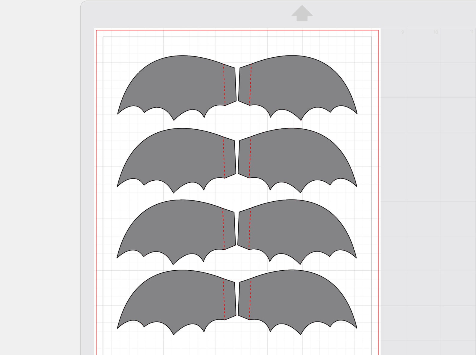 Bat Wings for Paper Cup, Gift Bag Decorating - Wings Template - Cricut ...