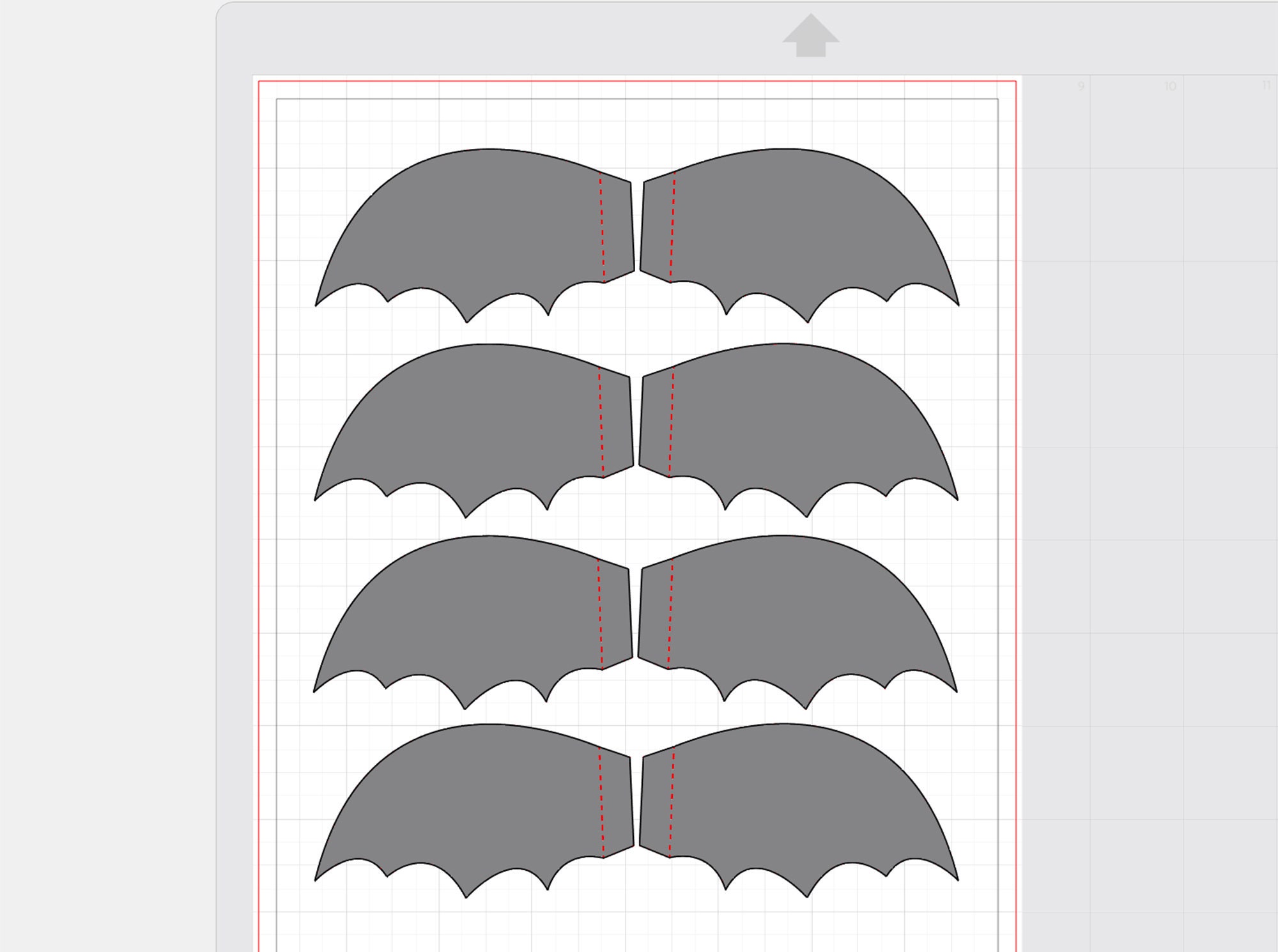 Bat Wings for Paper Cup, Gift Bag Decorating - Wings Template - Cricut ...